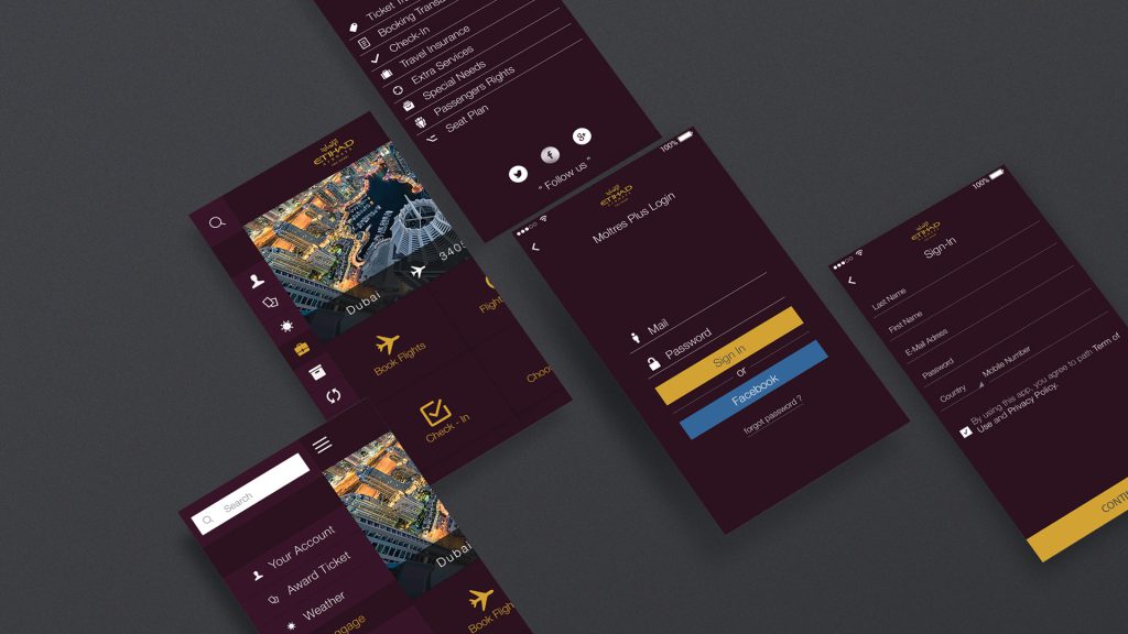 Etihad Mobile UX-UI - BRANDLAB + Ai